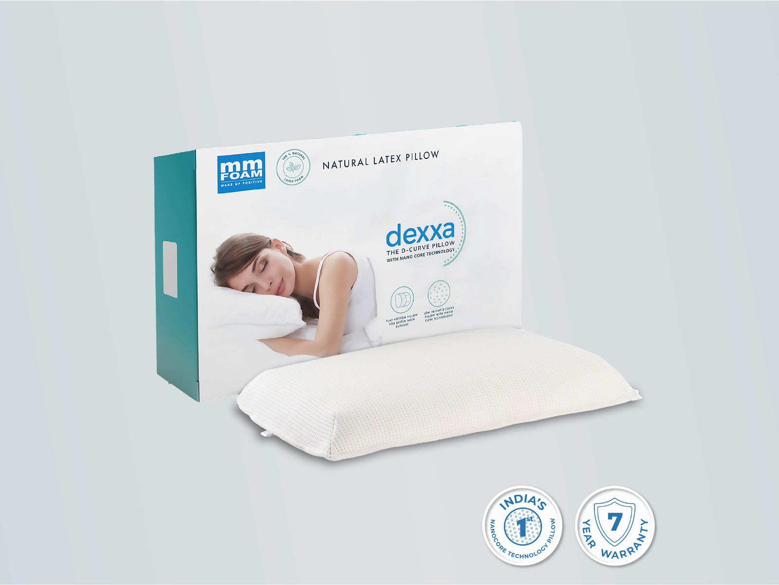 Dexxa Pillow (100% Organic Natural Latex) - Under leg pillow for back ...